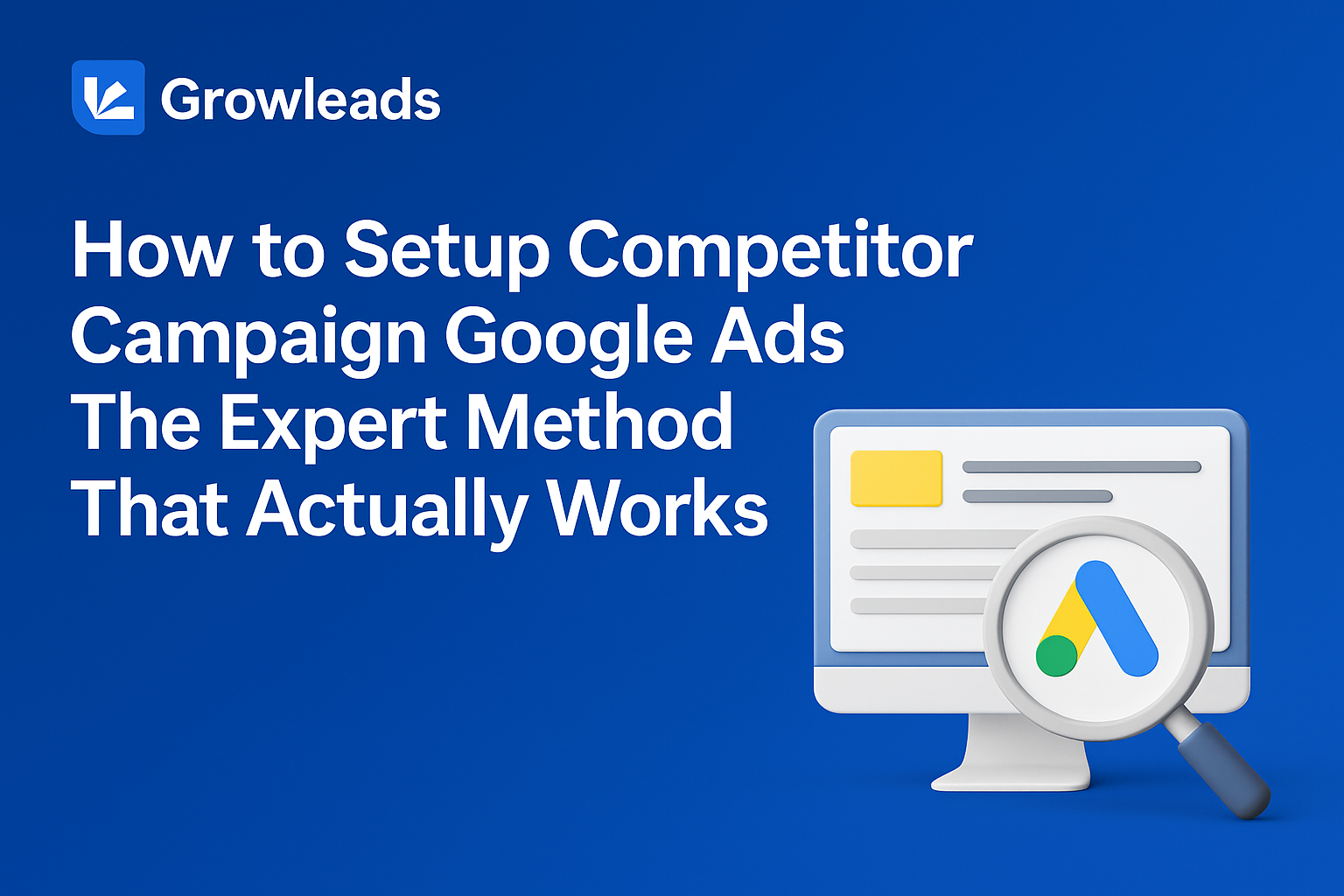 How to Setup Competitor Campaign Google Ads The Expert Method That ...